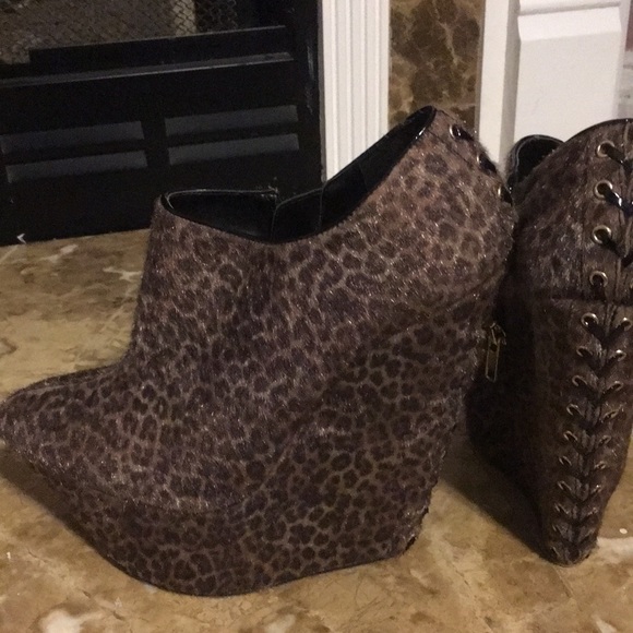 Wild Pair | Shoes | Leopard Wedges | Poshmark
